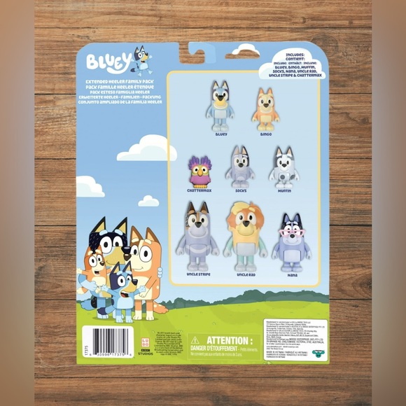 Disney | Toys | Bluey Extended Heeler Family Pack 8 Minifigures ...